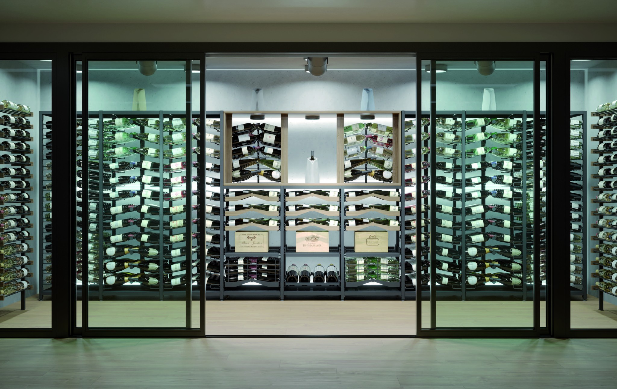 Wine Cellar Cooling Systems | Contemporary Wine Cellar